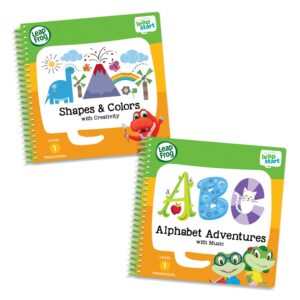 leapfrog leapstart preschool activity book bundle with abc, shapes & colors, level 1