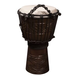 sawtooth tribe series 8" hand carved congo design rope djembe