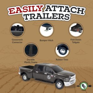 Big Country Toys Realistic Ram Truck Toy & Trailer Hitch, 1:20 Scale Farm Toys for 3 Year Old Boys…