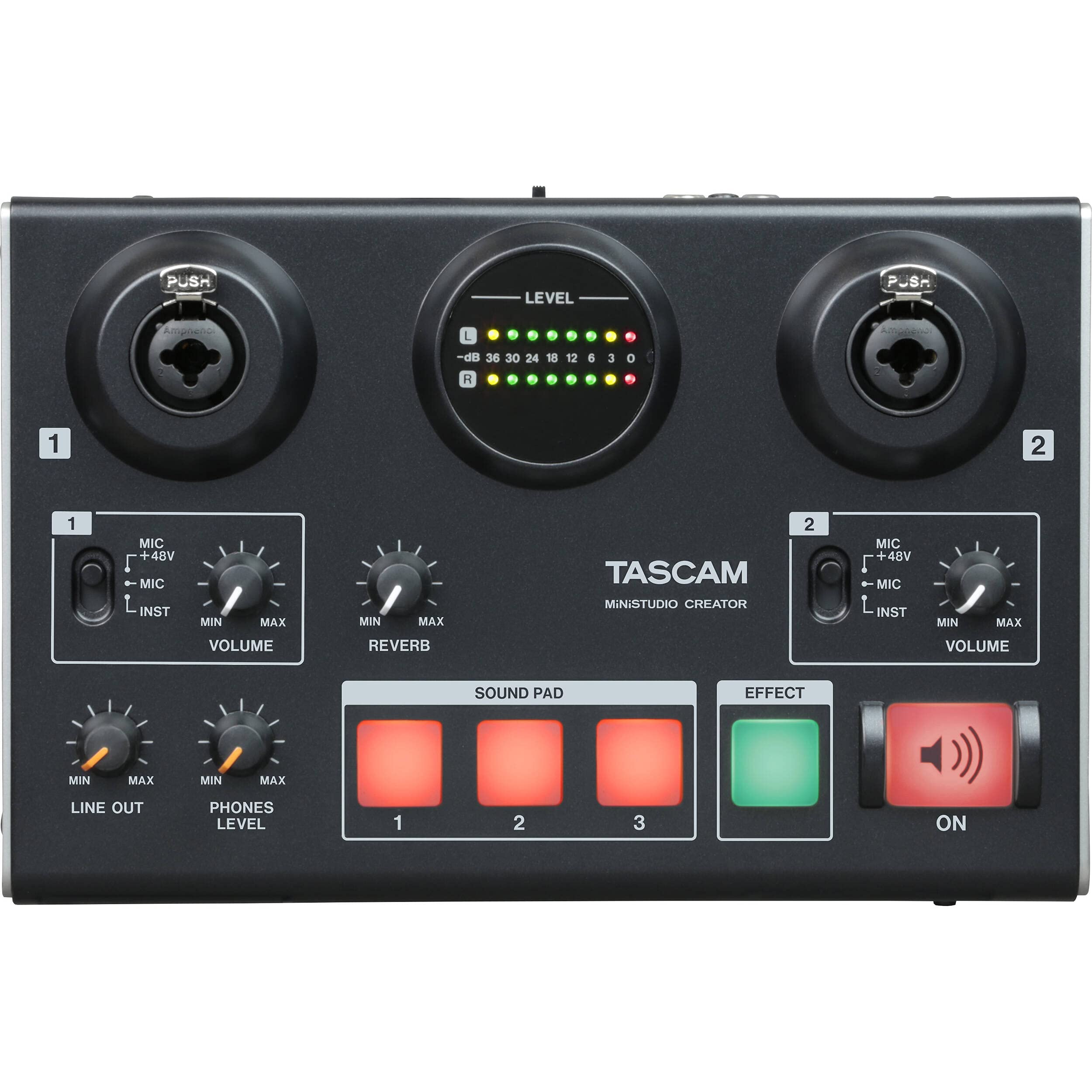 Tascam US-42 MiniStudio Creator USB Podcasting Broadcast Audio Interface