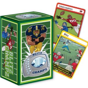 Blitz Champz | Football Card Game (Ages 7+) | Fun Family Game | Party Game | Gifts for Football Fans | Card Game for Kids | Card Game for Adults