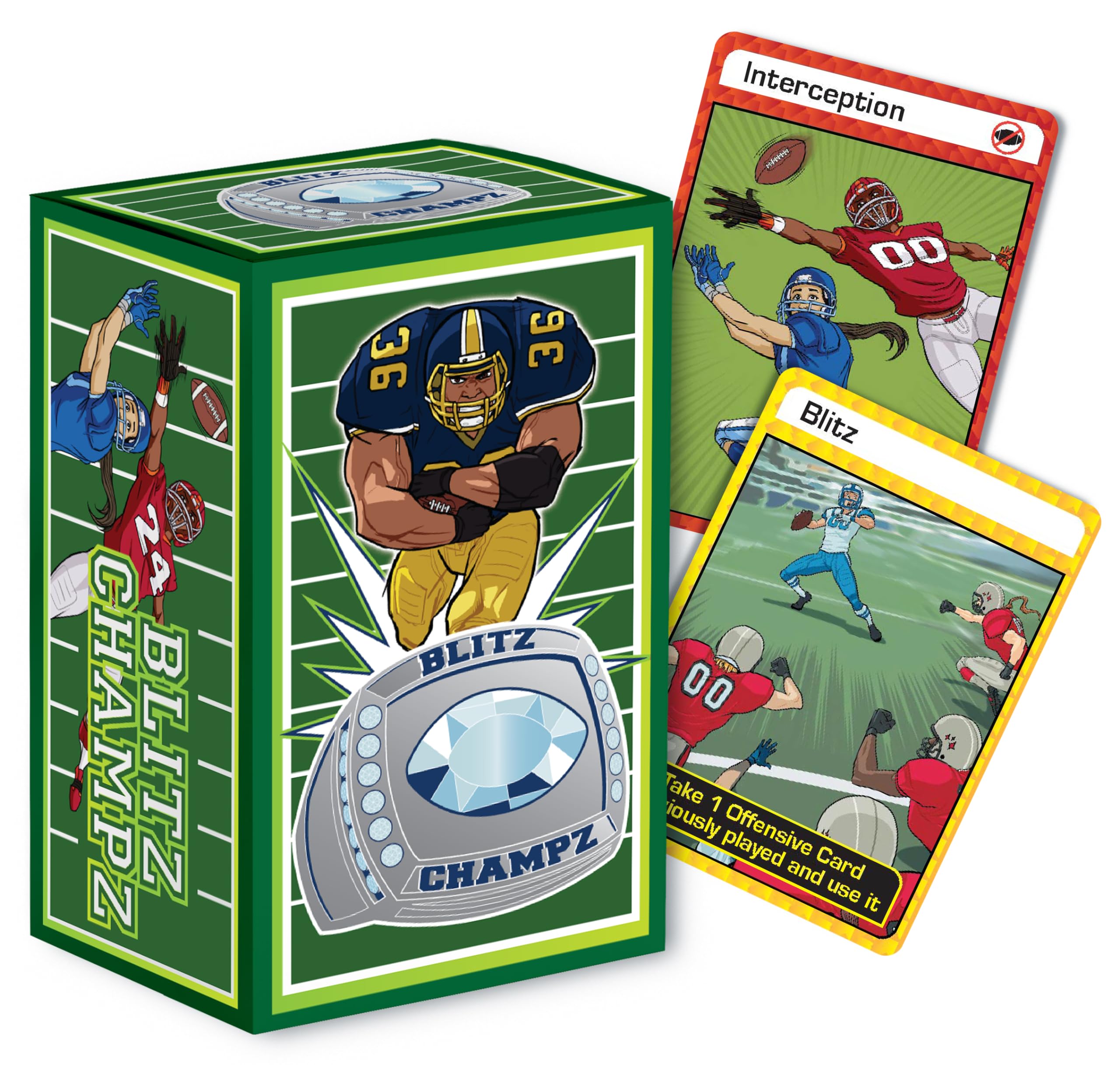 Blitz Champz | Football Card Game (Ages 7+) | Fun Family Game | Party Game | Gifts for Football Fans | Card Game for Kids | Card Game for Adults