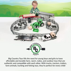 Big Country Toys Realistic Ram Truck Toy & Trailer Hitch, 1:20 Scale Farm Toys for 3 Year Old Boys…