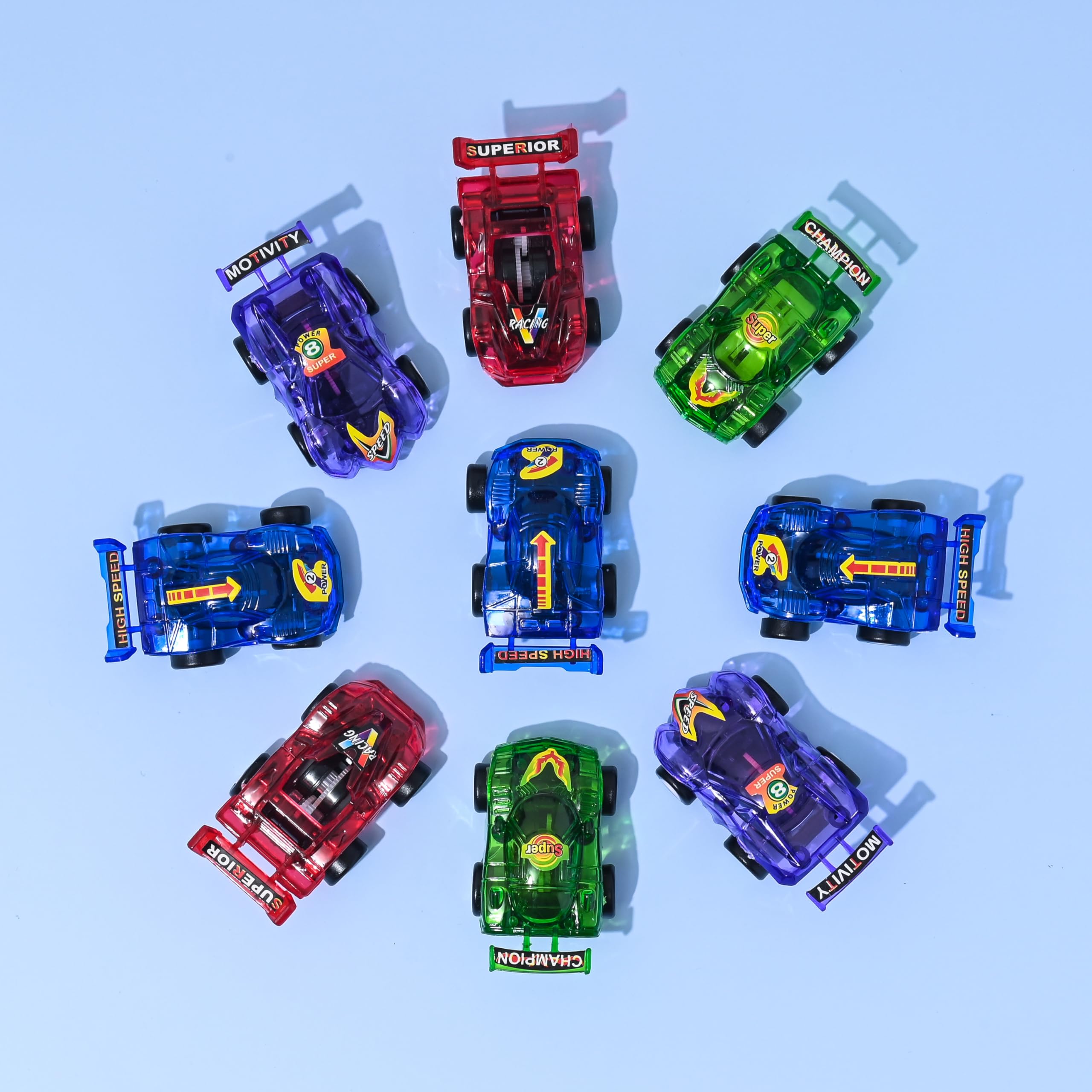 Big Mo's Toys Mini Cars- Party Pack Assorted Pull Back Friction Racing Cars Vehicles Set Fun Gift Party Favors for Kids Bulk Pack of 24