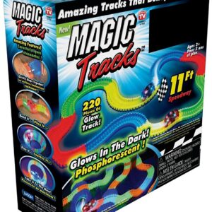 Ontel Magic Tracks The Amazing Racetrack That Can Bend, Flex and Glow - As Seen On TV Multicolor, 11'