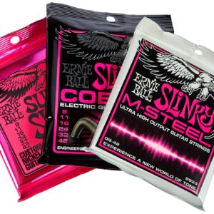 Ernie Ball Super Slinky Electric Tone Pack Guitar Strings, 9-42 Gauge (P03333)