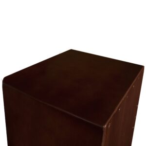 Sawtooth Chocolate Satin Hand Stained Large Cajon Percussion Box