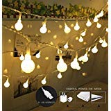 100 led globe string lights, ball christmas lights, indoor/outdoor decorative light, usb powered, 39 ft, warm white light - for patio garden party xmas tree wedding decoration by spiritup