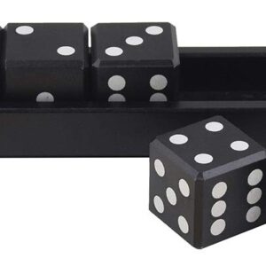 Ultra PRO D6 Gravity Dice - Black (Set of 5) - Great for RPG, DND, MTG as Gamer Dice or Board Gaming Dice