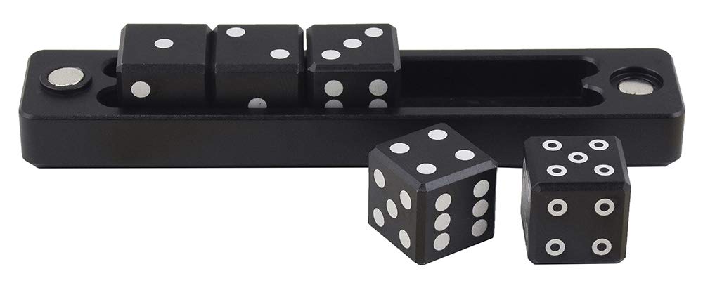 Ultra PRO D6 Gravity Dice - Black (Set of 5) - Great for RPG, DND, MTG as Gamer Dice or Board Gaming Dice