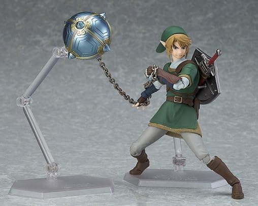 Good Smile The Legend of Zelda Twilight Princess Link (Deluxe Version) Figma Action Figure, 180 months to 1188 months