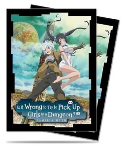 official is it wrong to pick up girls in a dungeon? (danmachi) bell & hestia standard deck protector sleeves