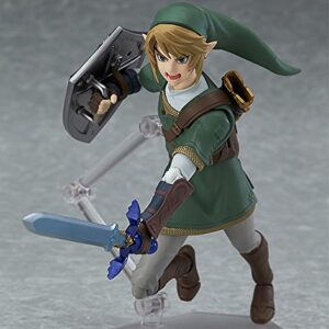 Good Smile The Legend of Zelda Twilight Princess Link (Deluxe Version) Figma Action Figure, 180 months to 1188 months