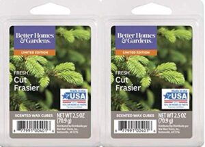 better homes and gardens fresh cut frasier wax cubes (2 pack - 12 cubes)