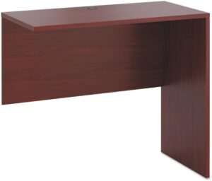 hon 10500 series standing height return shell, 48w x 24d x 42h, mahogany