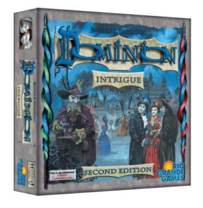 rio grande games dominion: intrigue 2nd edition board game, blue