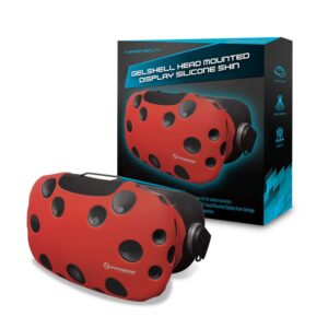 hyperkin gelshell headset silicone skin for htc vive (red)