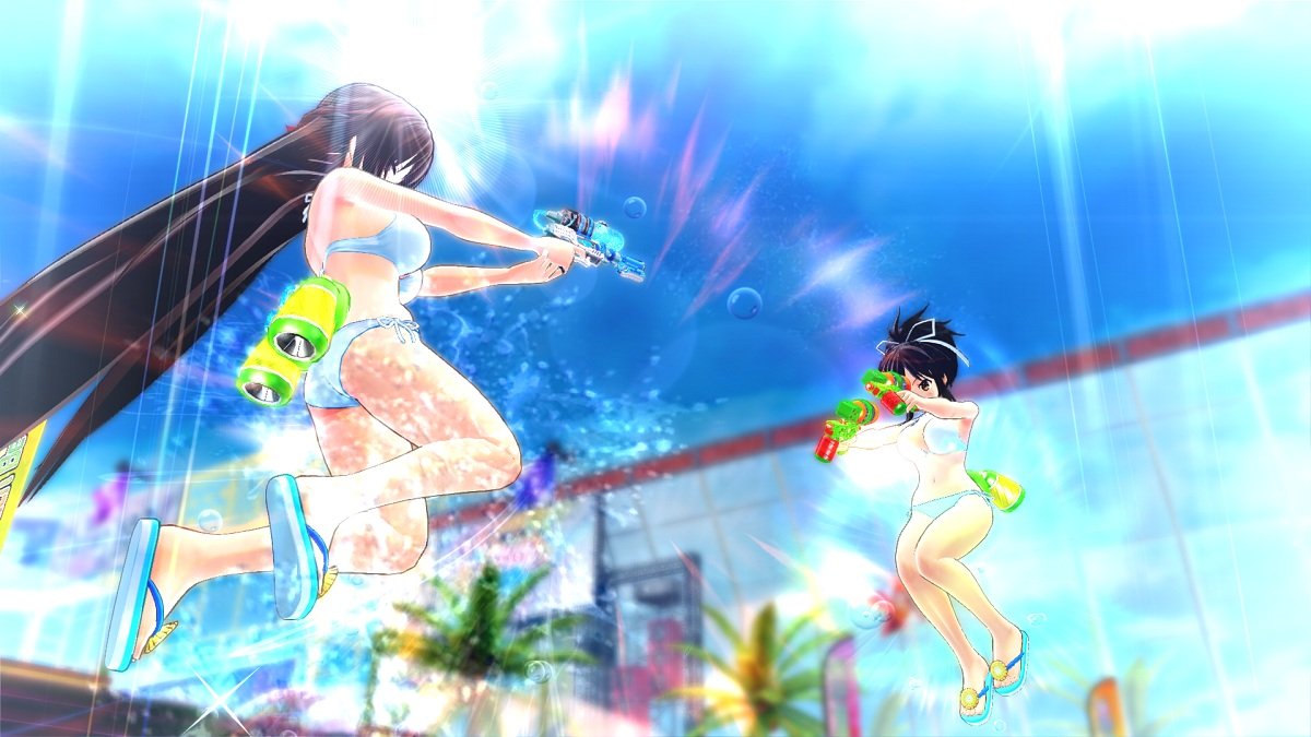 Senran Kagura: PEACH BEACH SPLASH Nyuu Nyuu DX Pack [Early Bird Purchase Bonus] "Cleaning Maid Splash Set ~Illustrated Card with Product Code~" Included - PS4