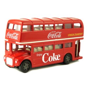 coca-cola 1/64 routemaster london double decker bus