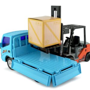 Click N' Play Forklift & Truck Play Set | Toy Truck Machines, Farm/Construction Toys, Dump Truck, Vehicle | Baby Boy Toys, Toddler Car, Toddler Toy Trucks, Little Boy Toys | Toy Car Gifts for Boys