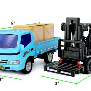 Click N' Play Forklift & Truck Play Set | Toy Truck Machines, Farm/Construction Toys, Dump Truck, Vehicle | Baby Boy Toys, Toddler Car, Toddler Toy Trucks, Little Boy Toys | Toy Car Gifts for Boys