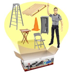 wrestling referee action figure & accessory set for wrestling action figures