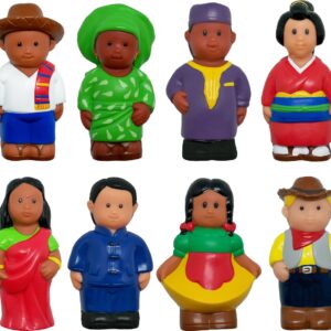 Get Ready Kids Around The World Figures, Set of 8, 5", Multicolor (621)