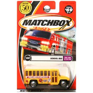 matchbox kids' cars of the year yellow school bus #69 bulldogs football state champs 2002