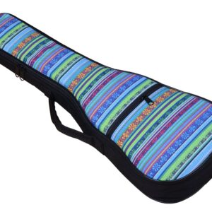 HOT SEAL 10MM Sponge Padding Waterproof Durable Colorful Conventional Ukulele Case Bag with Storage (23/24 Inch, Bohemia No.2)