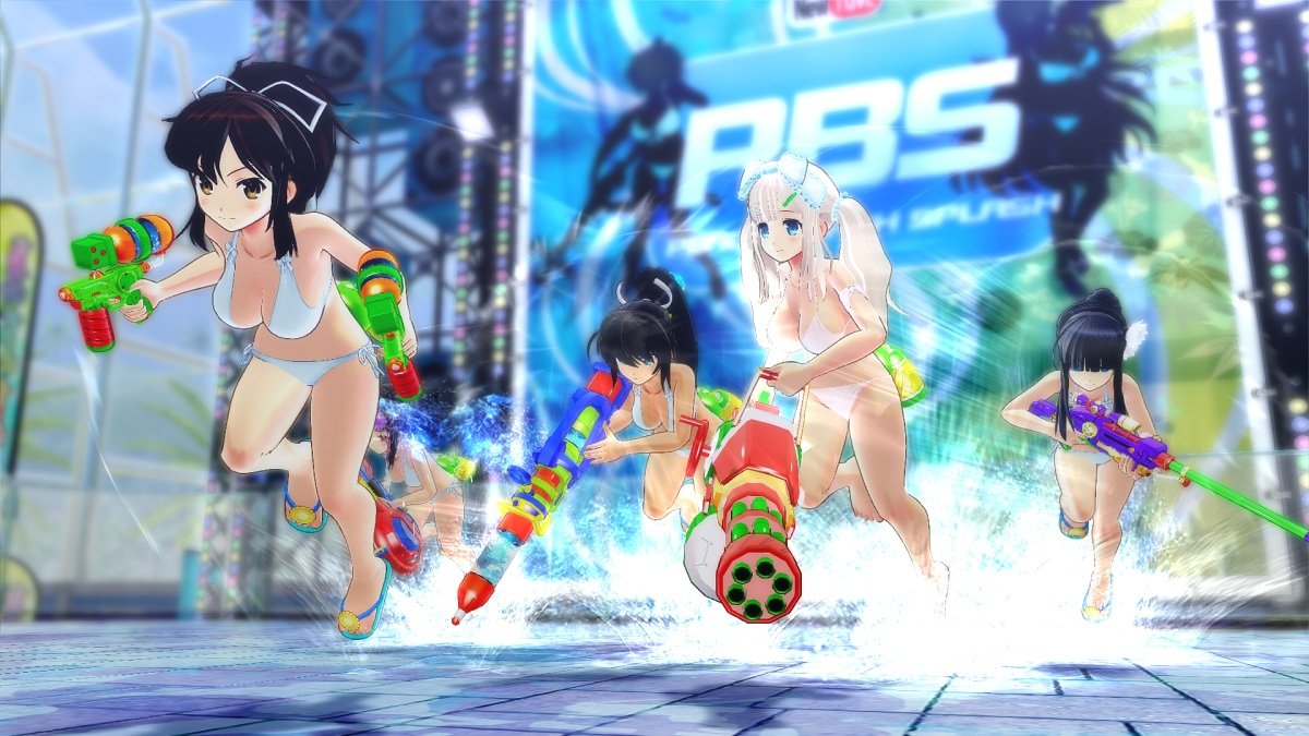 Senran Kagura: PEACH BEACH SPLASH Nyuu Nyuu DX Pack [Early Bird Purchase Bonus] "Cleaning Maid Splash Set ~Illustrated Card with Product Code~" Included - PS4