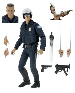 neca collectible ultimate t-1000 motorcycle cop terminator 7" scale action figure