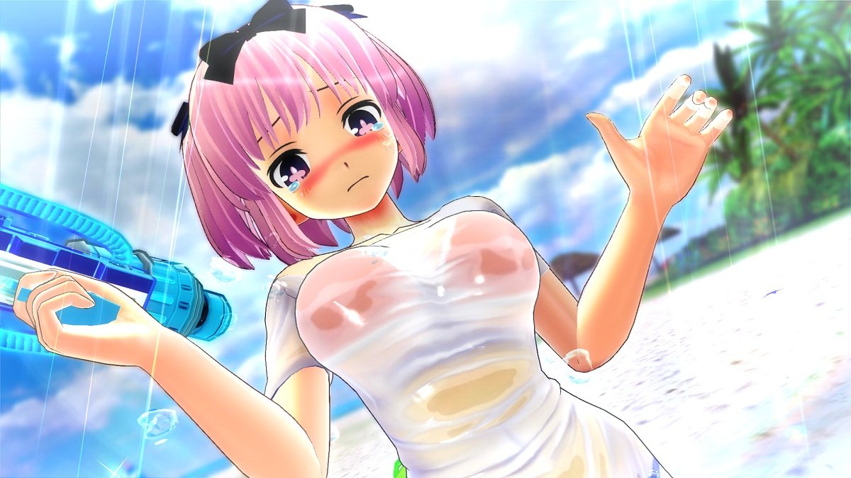 Senran Kagura: PEACH BEACH SPLASH Nyuu Nyuu DX Pack [Early Bird Purchase Bonus] "Cleaning Maid Splash Set ~Illustrated Card with Product Code~" Included - PS4