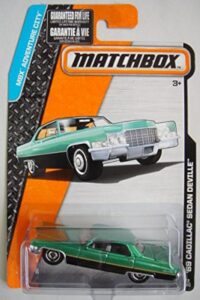 matchbox mbx adventure city black/green '69 cadillac sedan deville 12/120 by matchbox