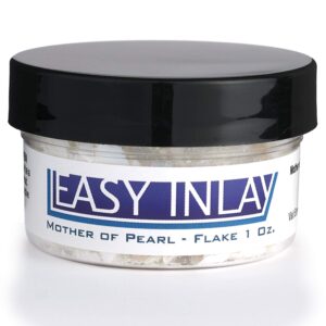 crushed mother-of-pearl inlay supplies for woodworkers, turners, casters, luthiers, professionals and hobbyists - flake, 1 oz.