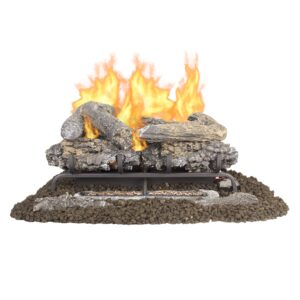 pleasant hearth vfl-vo24dr 24" valley oak series vent free gas set 33,000 btu's, 24 inch log, no color