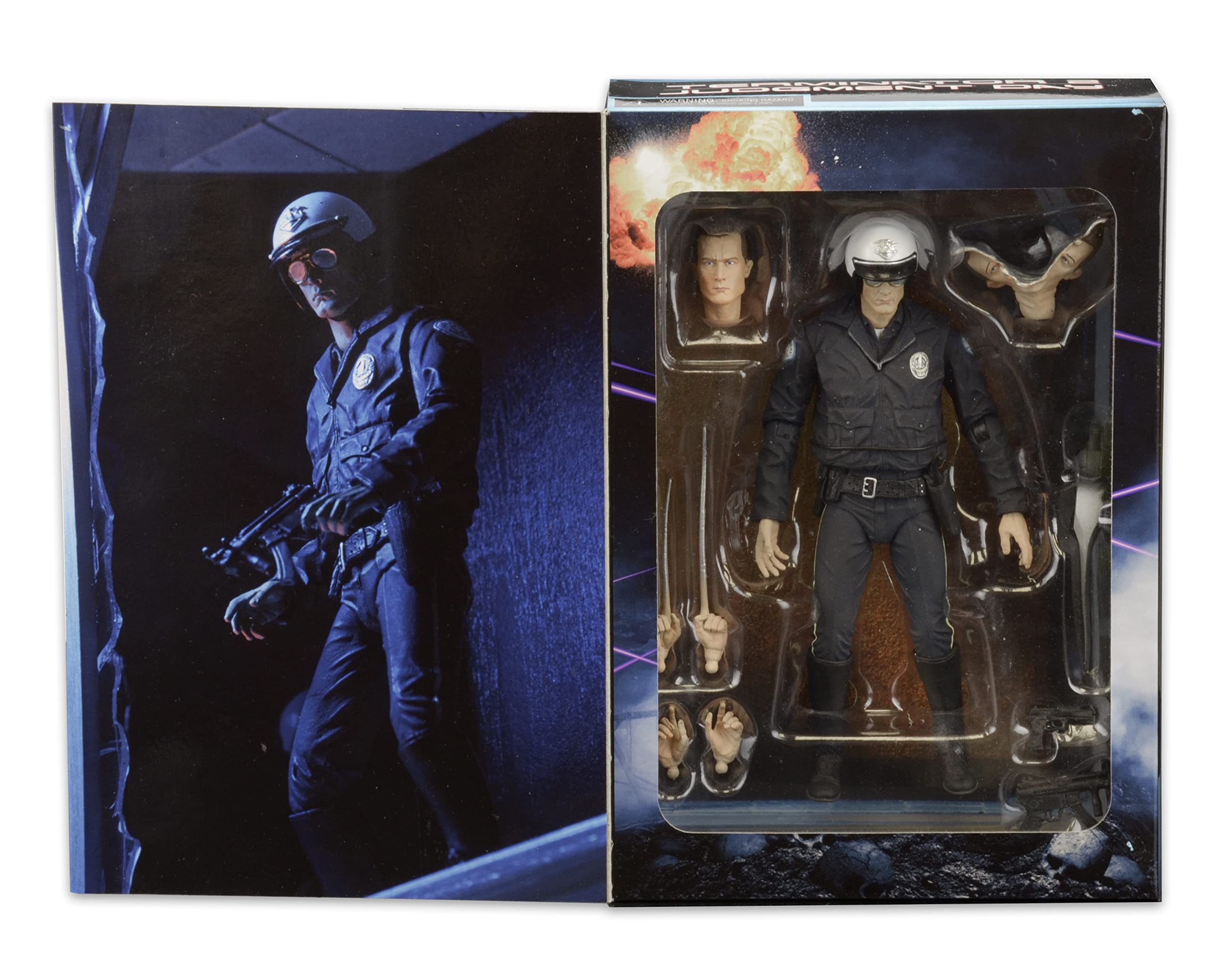 NECA Collectible Ultimate T-1000 Motorcycle Cop Terminator 7" Scale Action Figure