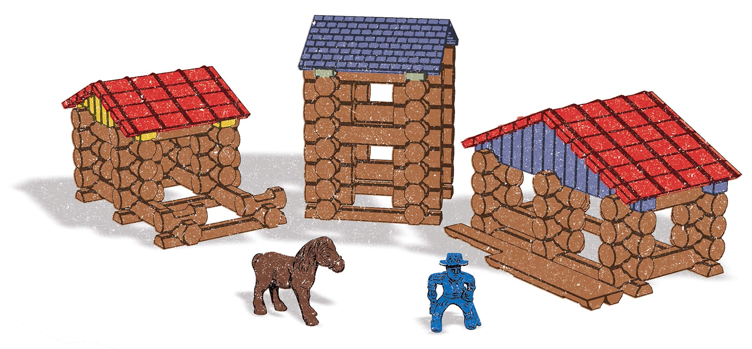 Lincoln Logs Centennial Edition Tin Amazon Exclusive-150+ Pieces-Real Wood-Ages 3+-Best Retro Building Gift Set for Boys/Girls-Creative Construction Engineering-Top Blocks Kit-Preschool Education Toy,Bronze