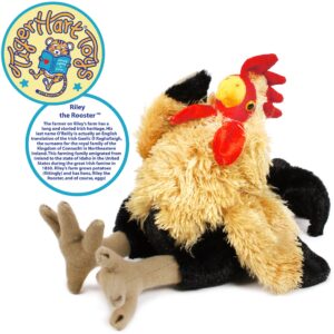 TigerHart Riley The Rooster - 7 Inch (Tail Measurement Not Included) Irish American Chicken Stuffed Animal Plush