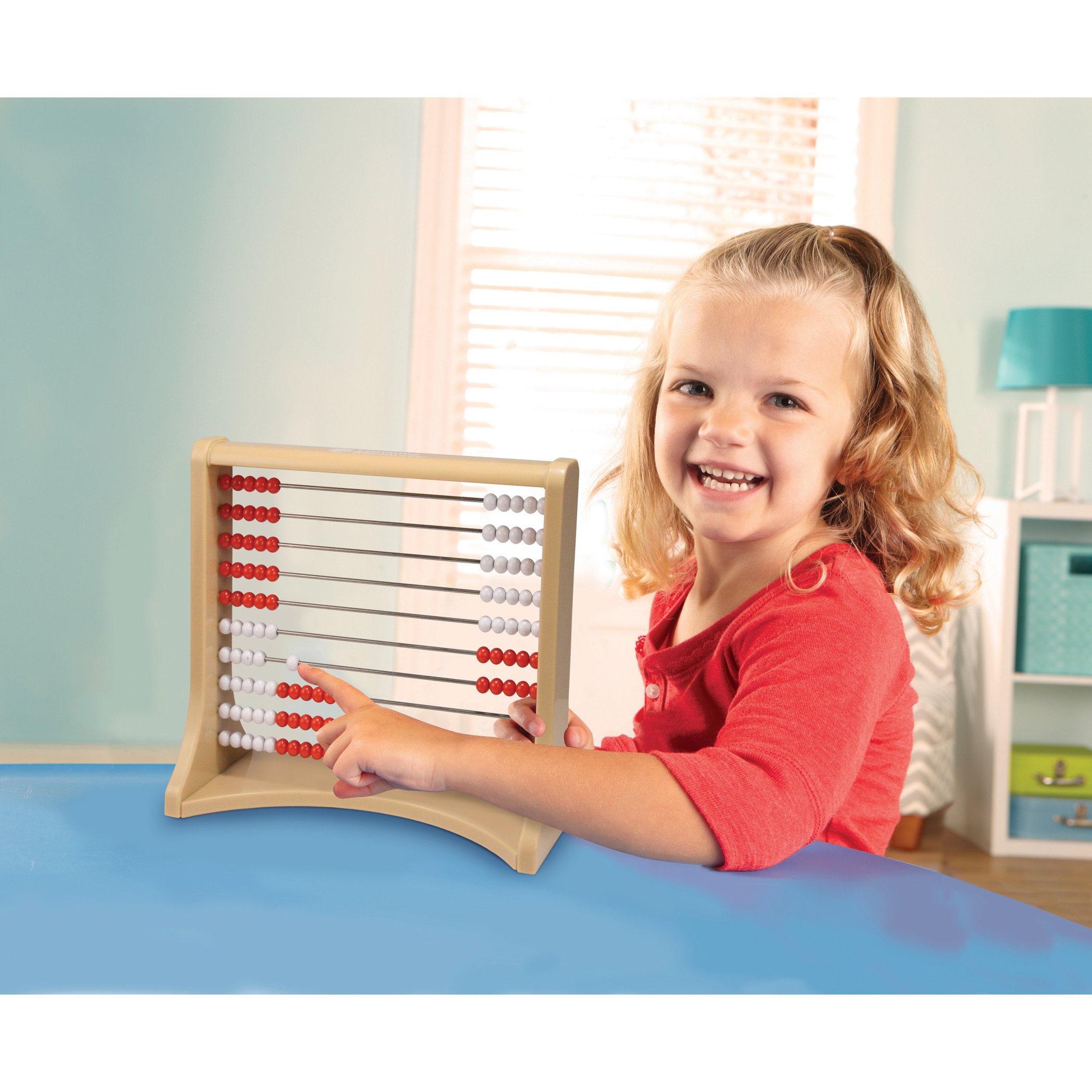 Learning Resources 10-Row Rekenrek Counting Frame, Abacus for Kids, Counting Toy for Kids, Math, Homeschool, Ages 5+