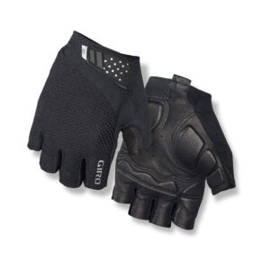 giro monaco ii gel mens road cycling gloves - black (2022), large