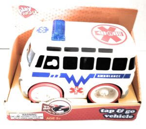 play right tap & go vehicle white ambulance