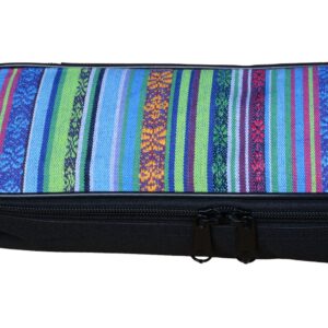 HOT SEAL 10MM Sponge Padding Waterproof Durable Colorful Conventional Ukulele Case Bag with Storage (23/24 Inch, Bohemia No.2)