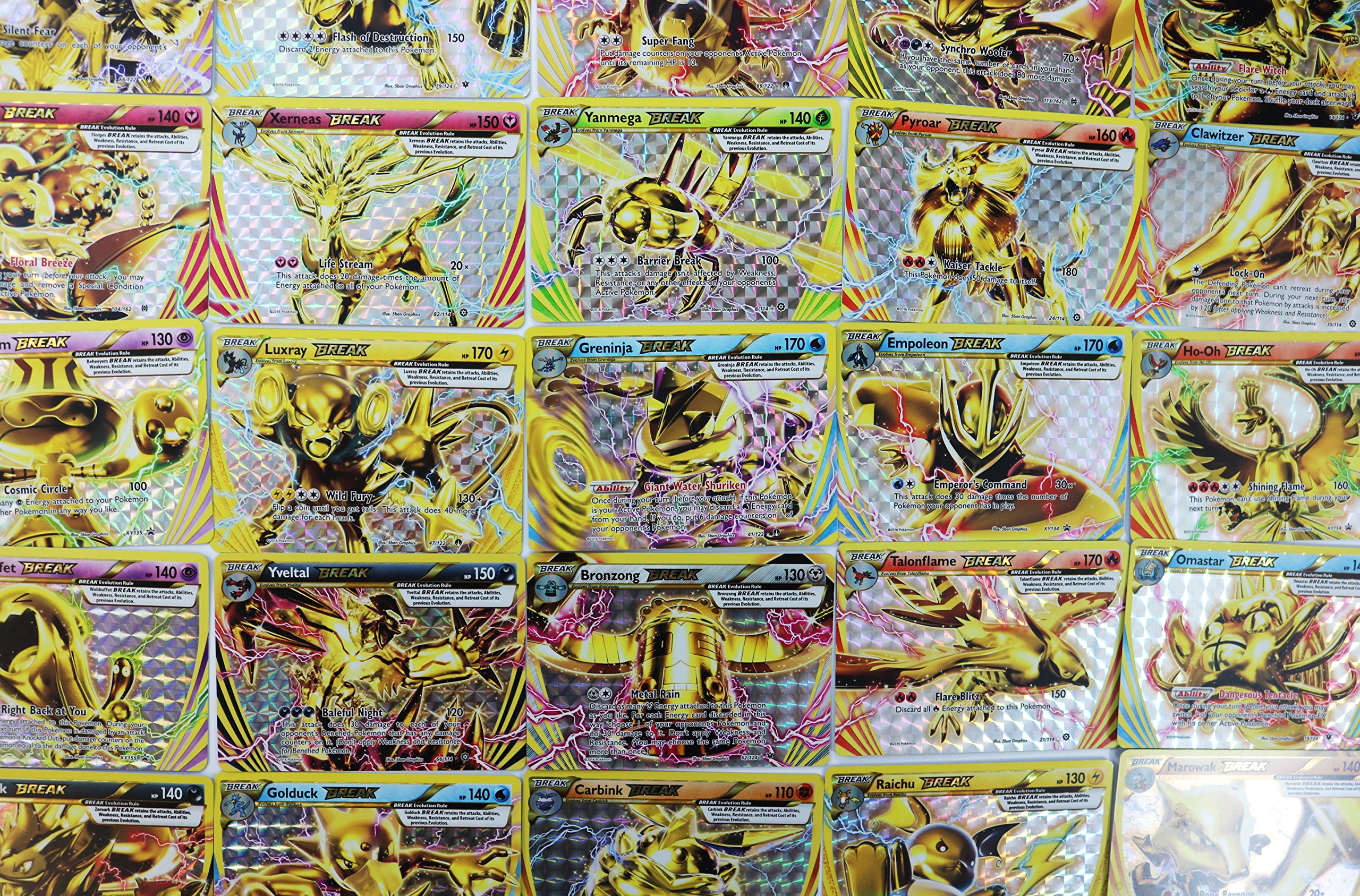 5 Pokemon Break Cards Lot