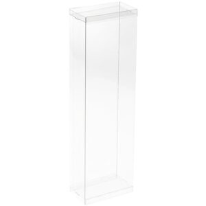 dollsafe clear folding display box for 11-12.5 inch dolls and action figures, 4" w x 2.25" d x 13" h