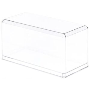 pioneer plastics 094c clear plastic beveled edge display case, 4.375" w x 4.125" d x 9" h (for 8 inch dolls) (mailer box)