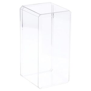 Pioneer Plastics 094C Clear Plastic Beveled Edge Display Case, 4.375" W x 4.125" D x 9" H (for 8 inch Dolls) (Mailer Box)