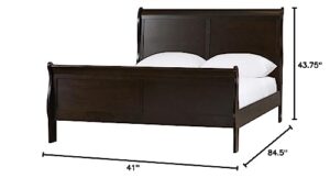 charlton home transform your bedroom with the elegant blundell sleigh bed (twin size, overall: 43.75" h x 41" w x 84.5" d)