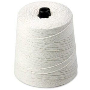 twine - poly-cotton twine - (white), 3-ply, 8 lbs tensile, 6720' ft/lb, 2-1/2# cone (20 cones) - cwc-004060