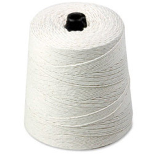 Twine - Poly-Cotton Twine - (White), 3-Ply, 8 lbs Tensile, 6720' Ft/Lb, 2-1/2# Cone (20 Cones) - CWC-004060