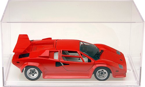 Pioneer Plastics 083C Clear Plastic Display Case for 1:32 Scale Cars, 8" W x 3.75" D x 3.5" H (Mailer Box)